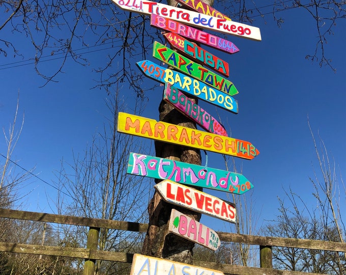 Directional Signs X 12, Beach Signs, Tiki Signs, Custom Directional ...