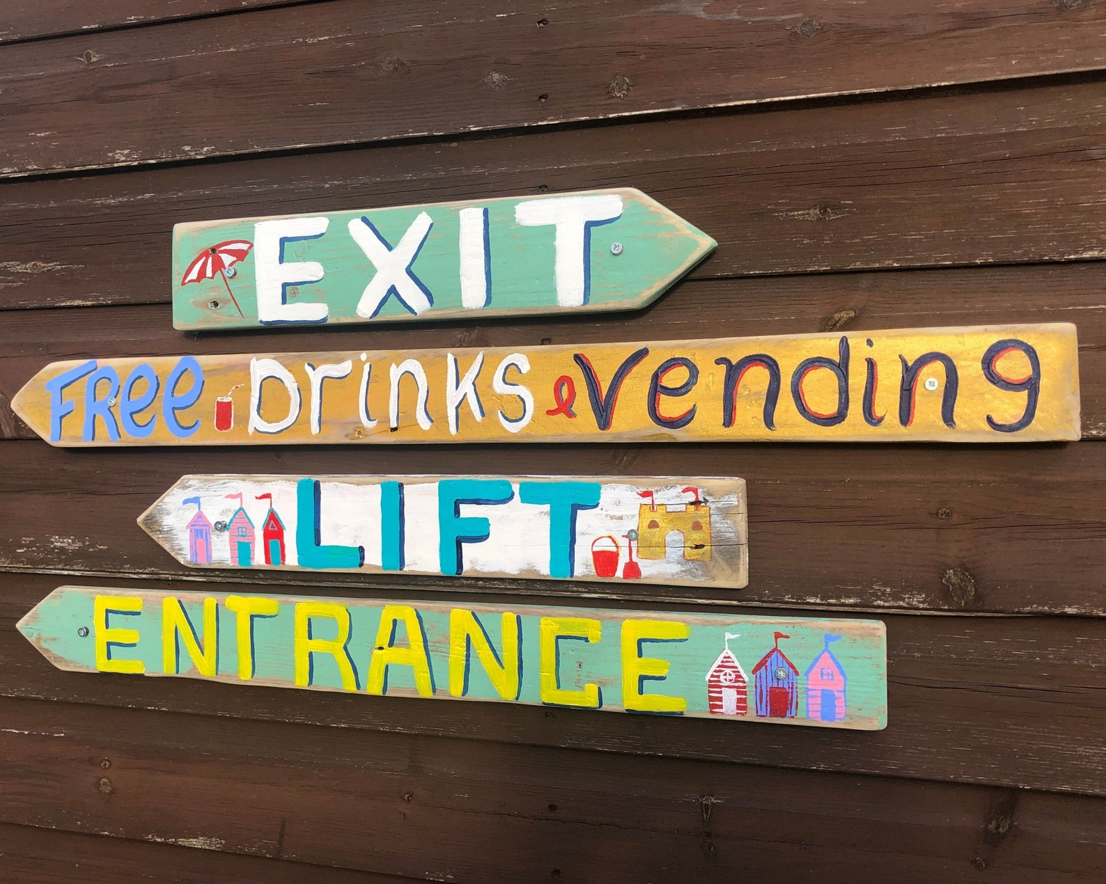 6 X Bed and Breakfast Signs Guest House Signs Hotel Decor | Etsy