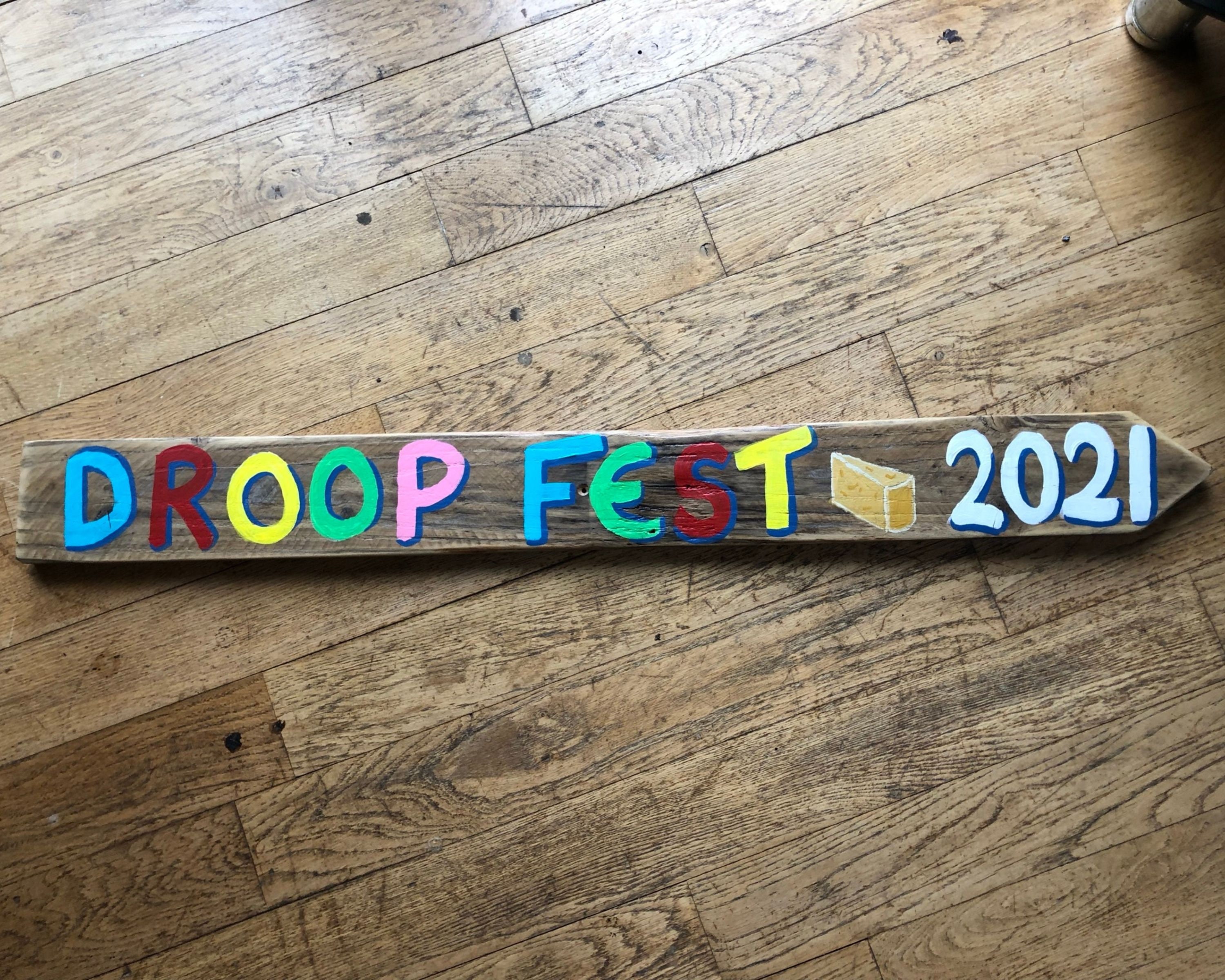 2 X Festival Destination Signs, Directional Travel Arrow, Mileage ...
