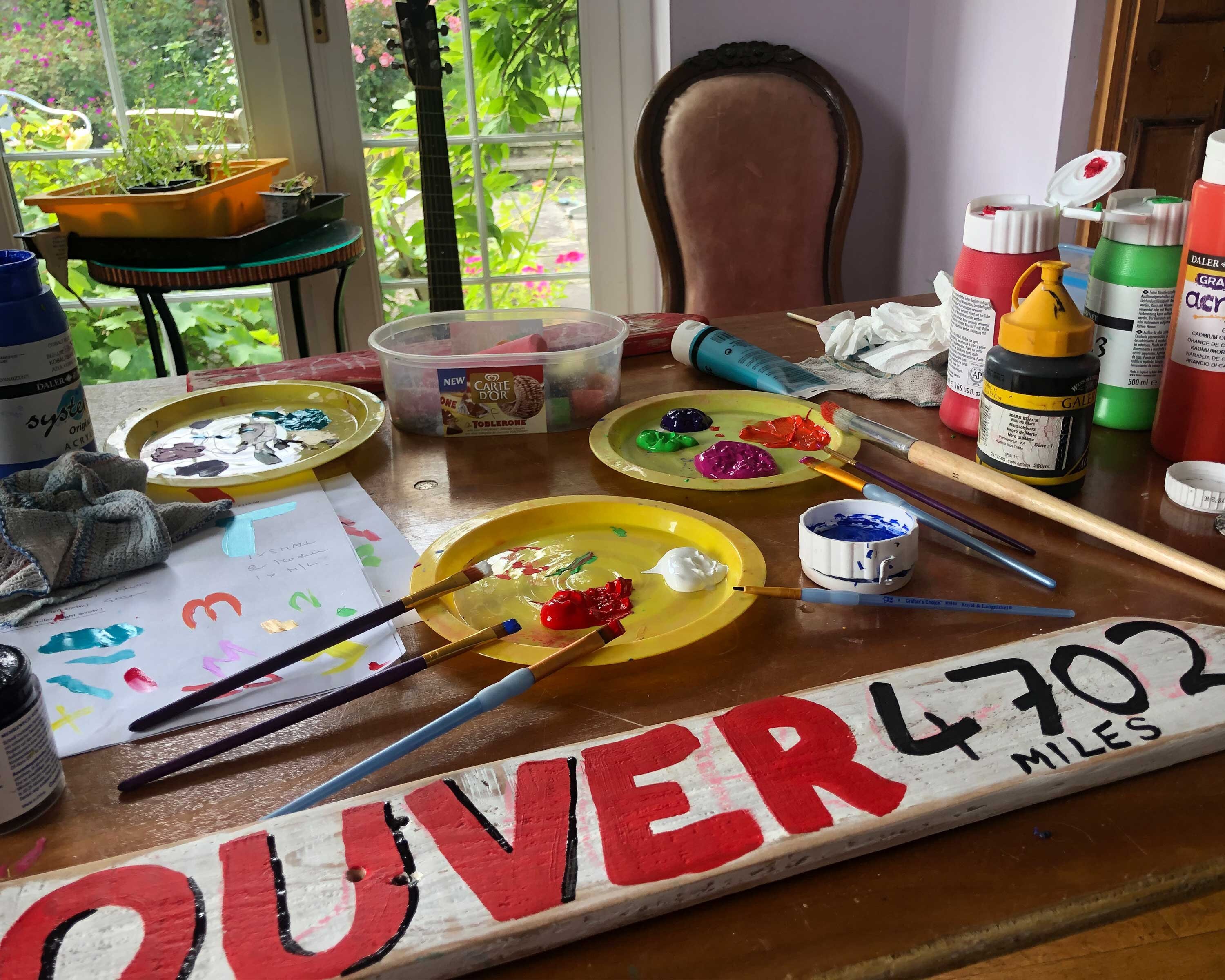 6 X Destination Signs Directional Travel Arrow Mileage | Etsy