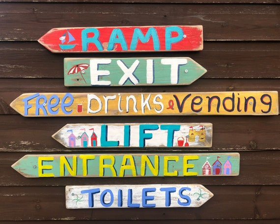 6 X Bed and Breakfast Signs Guest House Signs Hotel Decor | Etsy