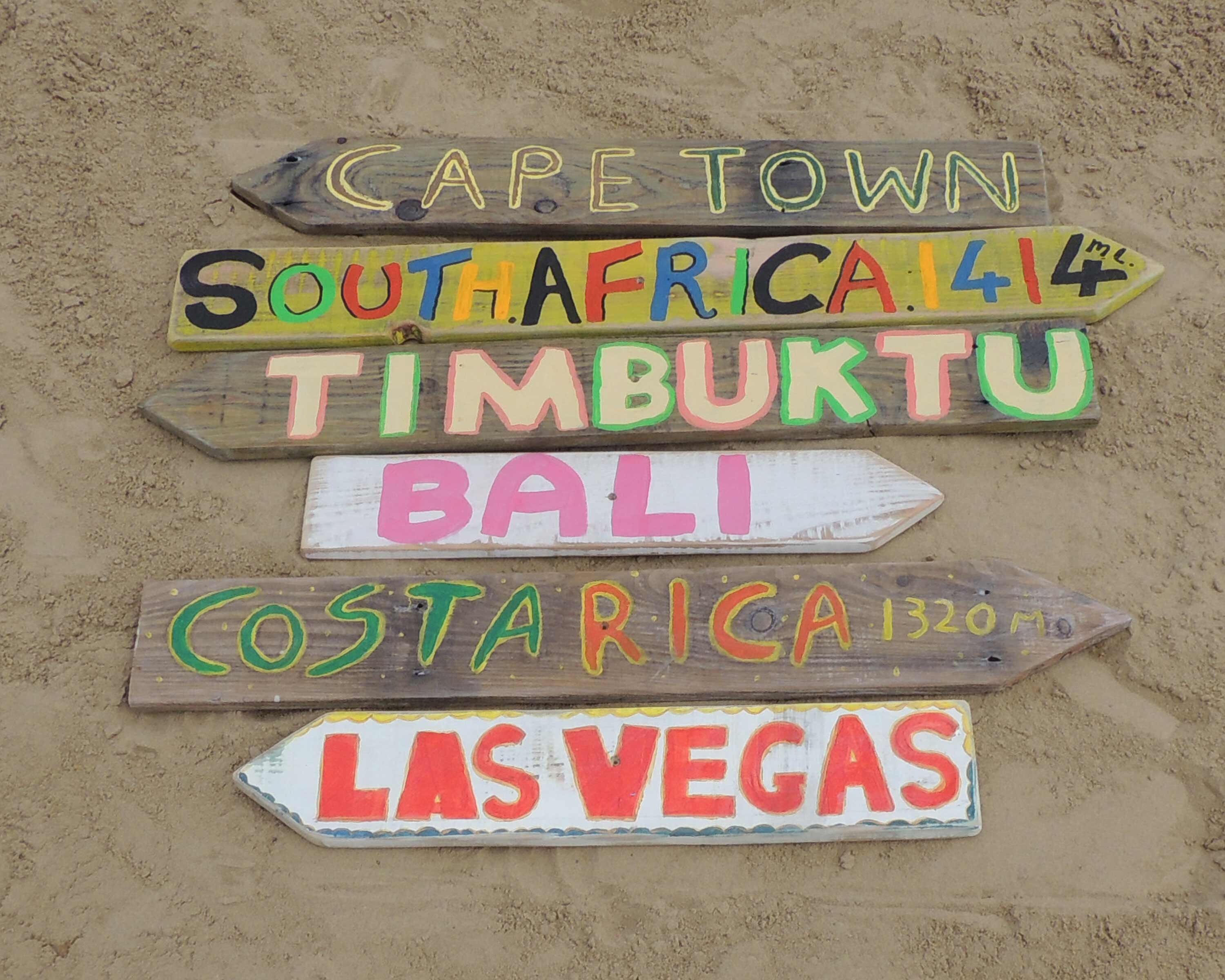 6 X Destination Signs Directional Travel Arrow Mileage | Etsy