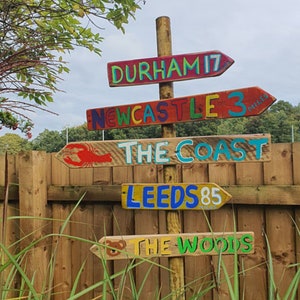 5 X Travel Signs, Personalised, UK Shop, Hand Painted, Tiki Signs ...
