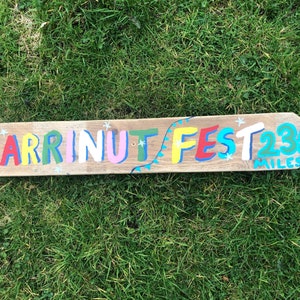 2 X Festival Destination Signs, Directional Travel Arrow, Mileage ...