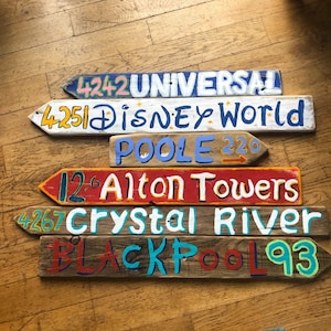 8 Custom Theme Park Signs for Amusement Park Lovers. Personalised ...
