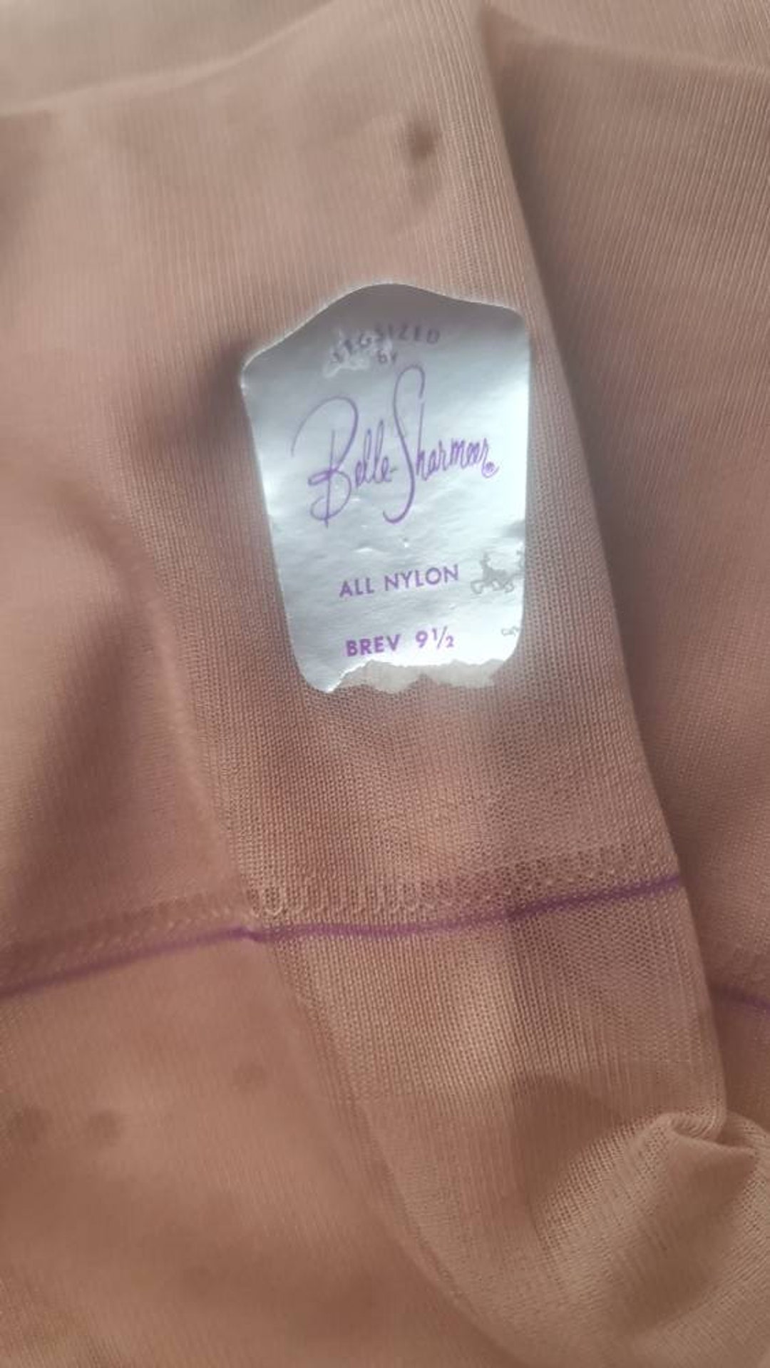 RHT Flat Knit Non Stretch Size 9.5 Light Brown New No Pack. Vintage ...