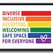 LGBTQ Flag Poster | Rainbow Classroom Diversity | Diverse Inclusive ...