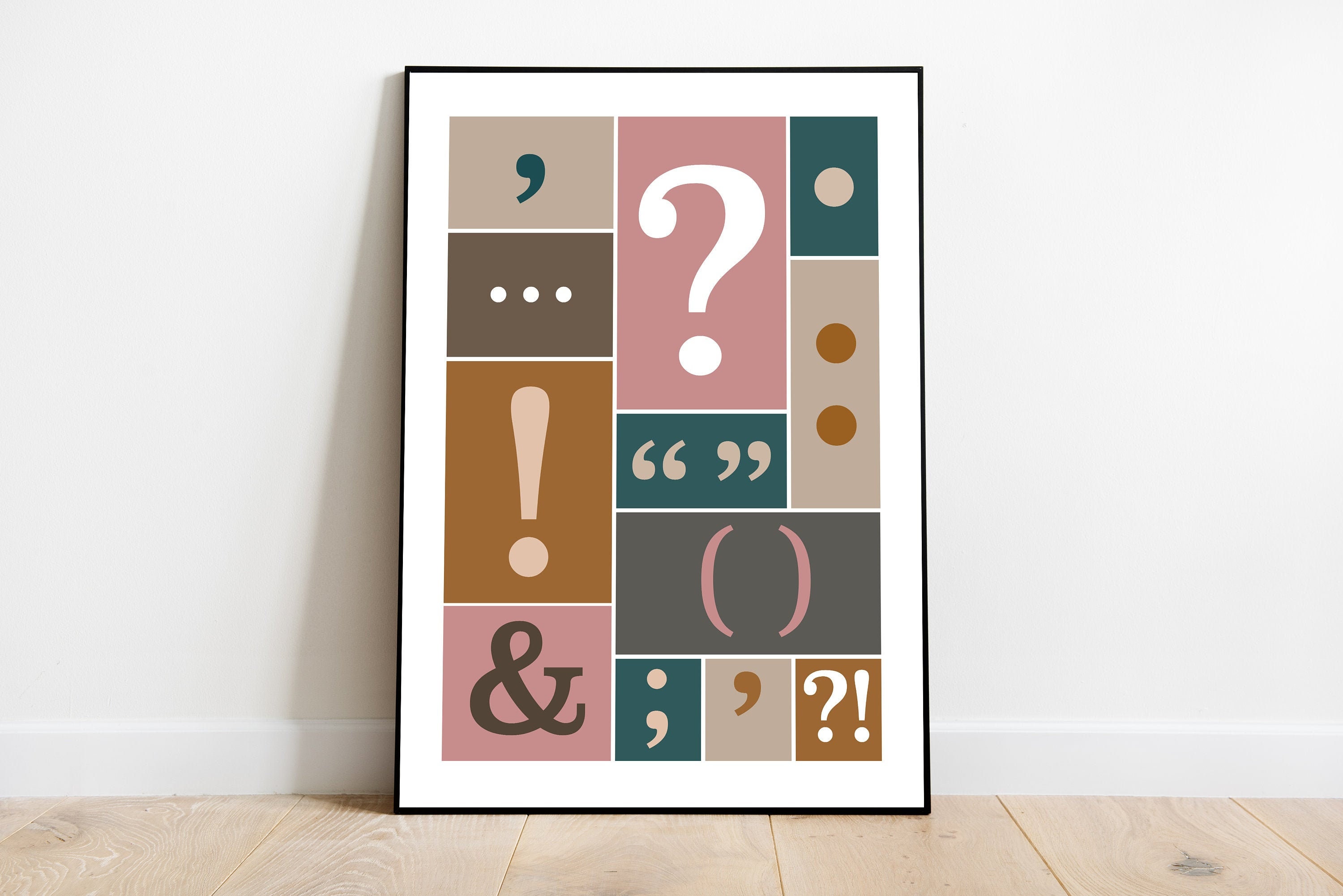 English Grammar Punctuation Art Educational Poster, Classroom Poster ...