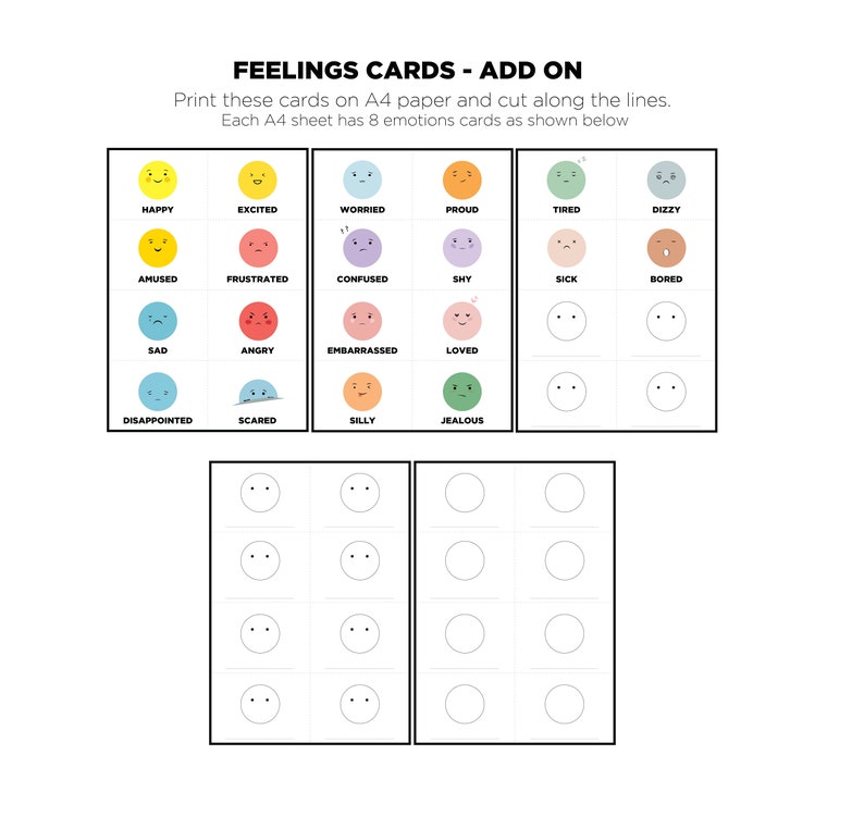 Feelings Poster | Emotions Poster | All Feelings Are Welcome Chart ...