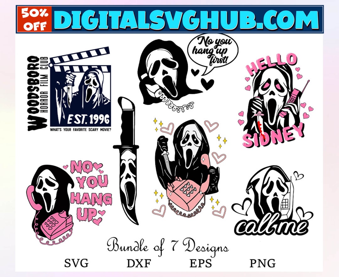 New Scream SVG Bundle Ghost Face Svg No You Hang up Svg - Etsy Canada