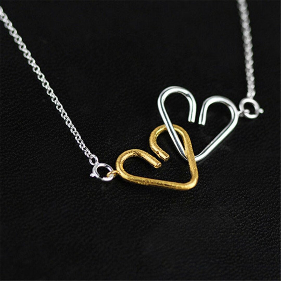 925 Sterling Silver Handmade Lock Heart Chain Necklace - Etsy