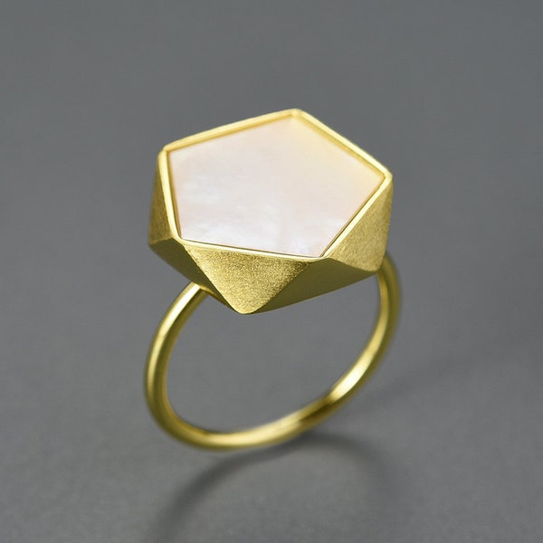 Pentagon Ring - Etsy
