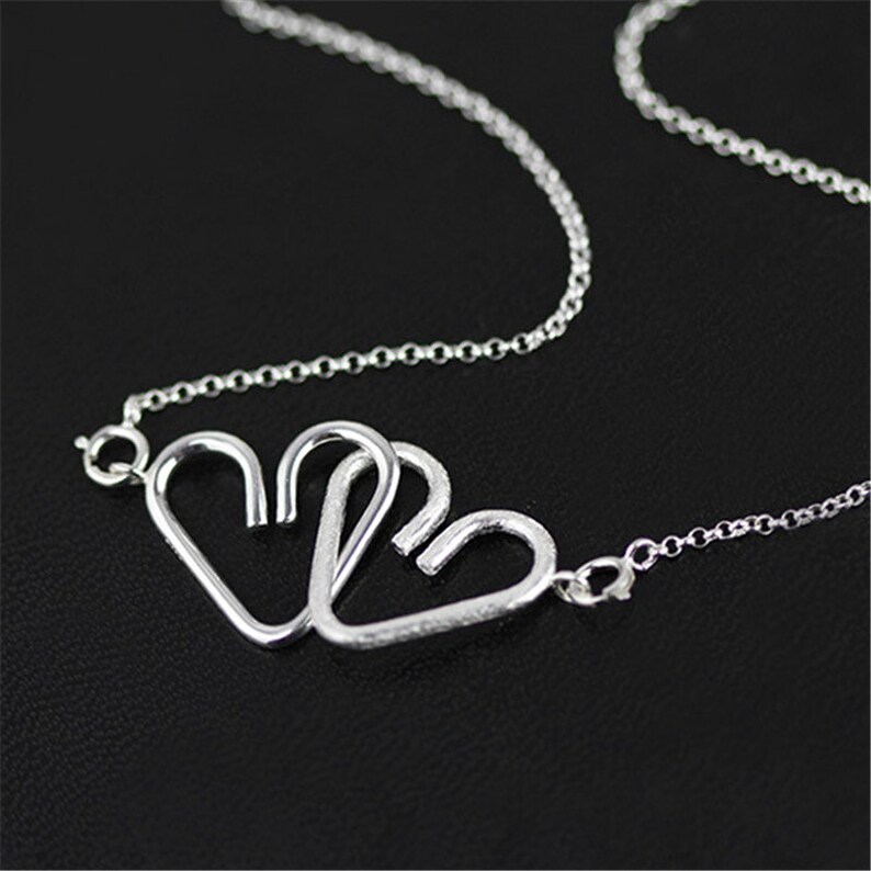925 Sterling Silver Handmade Lock Heart Chain Necklace - Etsy