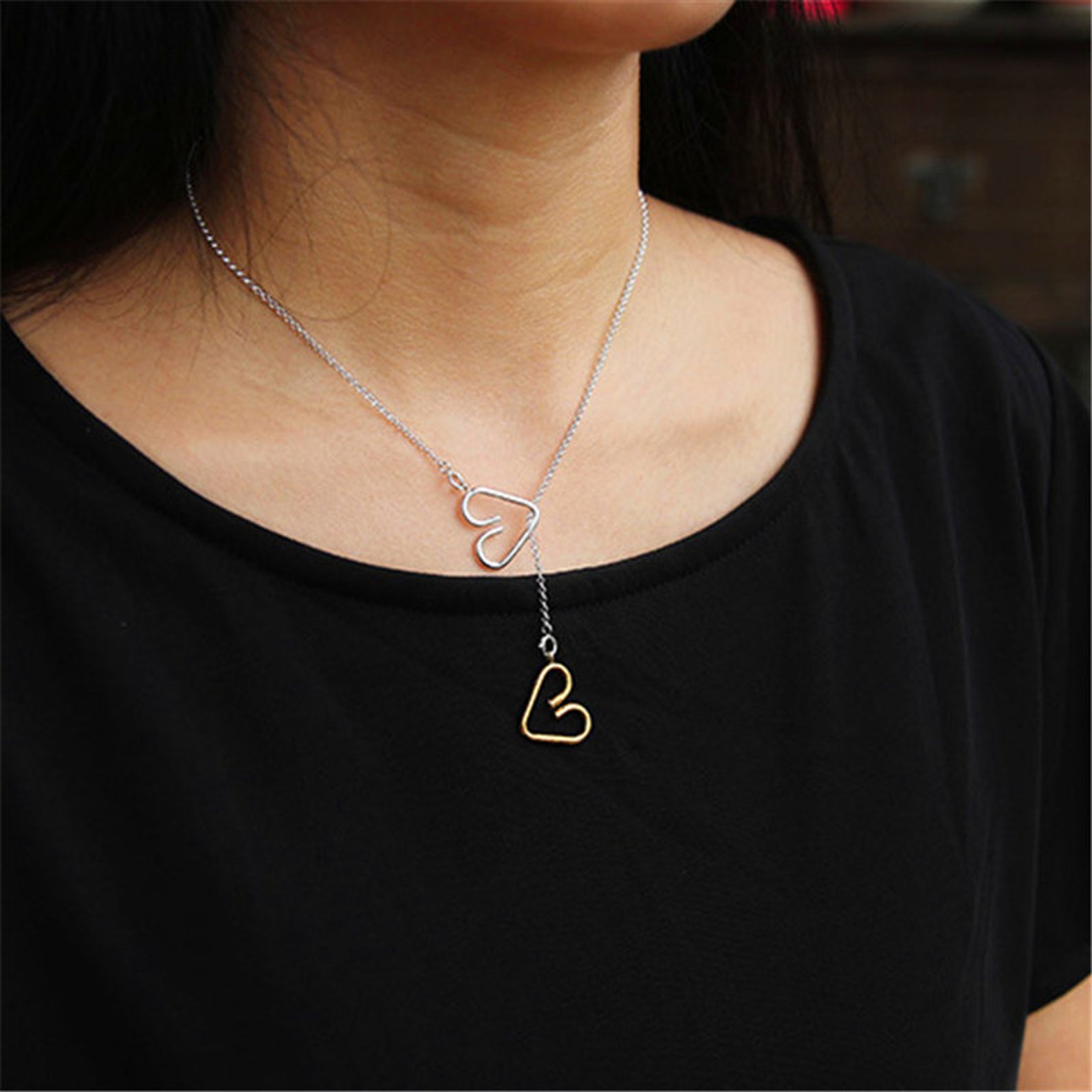 925 Sterling Silver Handmade Lock Heart Chain Necklace - Etsy