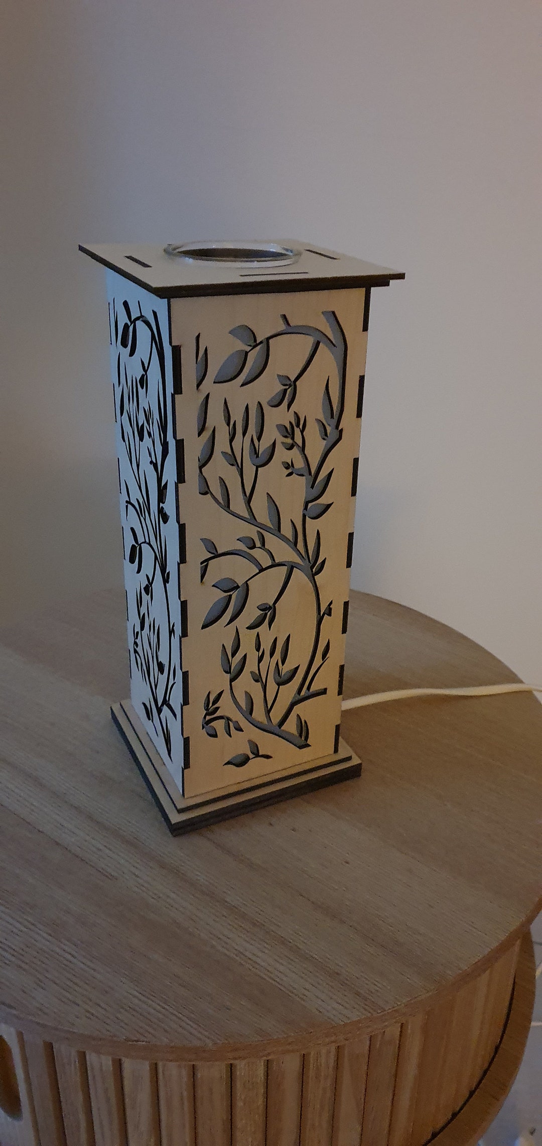 Flower Laser Cut Design Lamp - Etsy