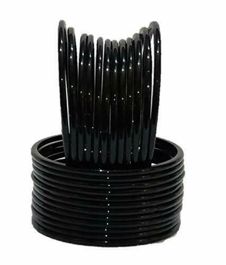 24pc Indian Plain Glass Bangles Churiyan Chudiyan Set - Etsy