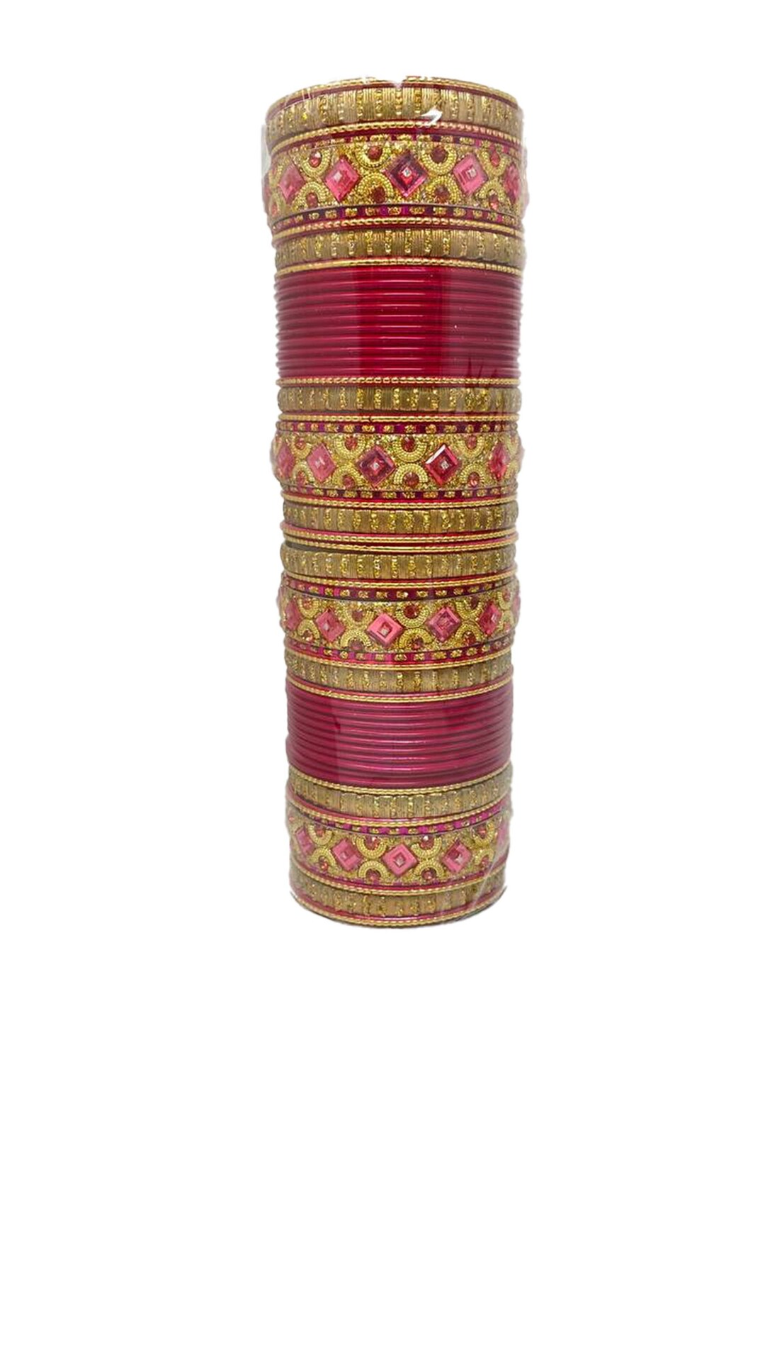 2 Hand Indian Red Metal Bangle Set Churiya Chudiya BS156 - Etsy