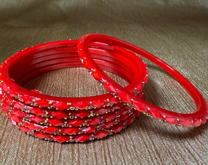Traditional Glass Bangles / Half Dozen Bangles / Baby Shower ...