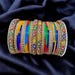 Indian Multi Color Metal Bangle Set Churiyan Bridal Chudiyan #1229 - Etsy