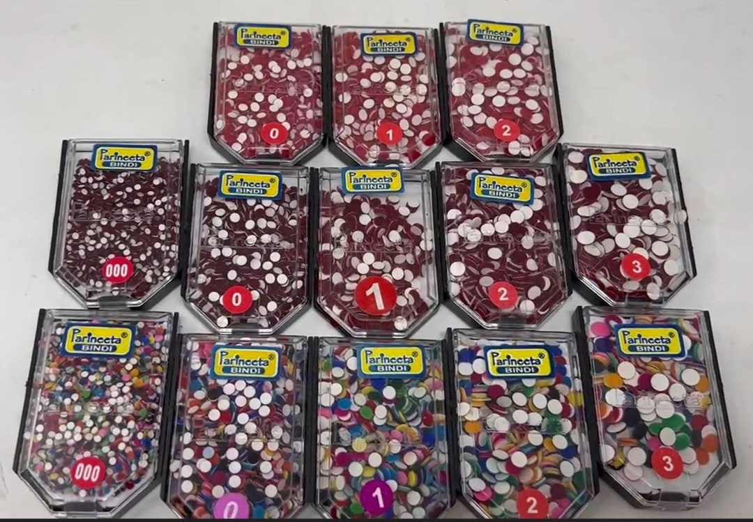 Indian Velvet Bindi Sticker Red Maroon Multi Color From 250 to 1000 ...
