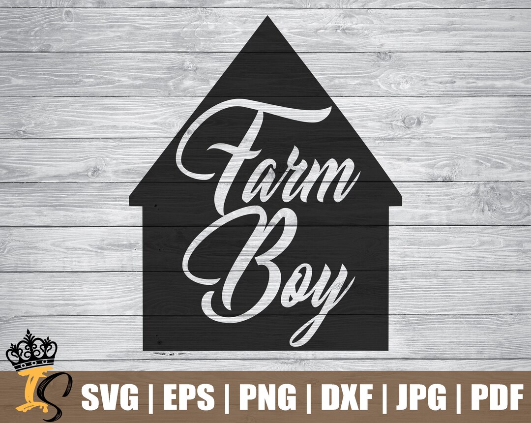 Farm Boy Svg Comercial Use Instant Download Printable Vector Clip Art ...