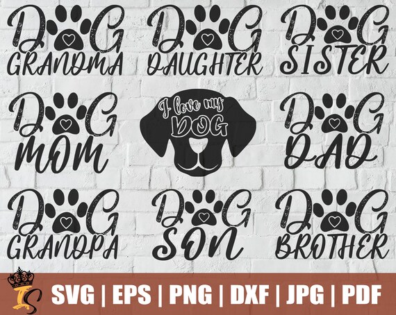 Dog Svg Bundle Comercial Use Instant Download Printable | Etsy