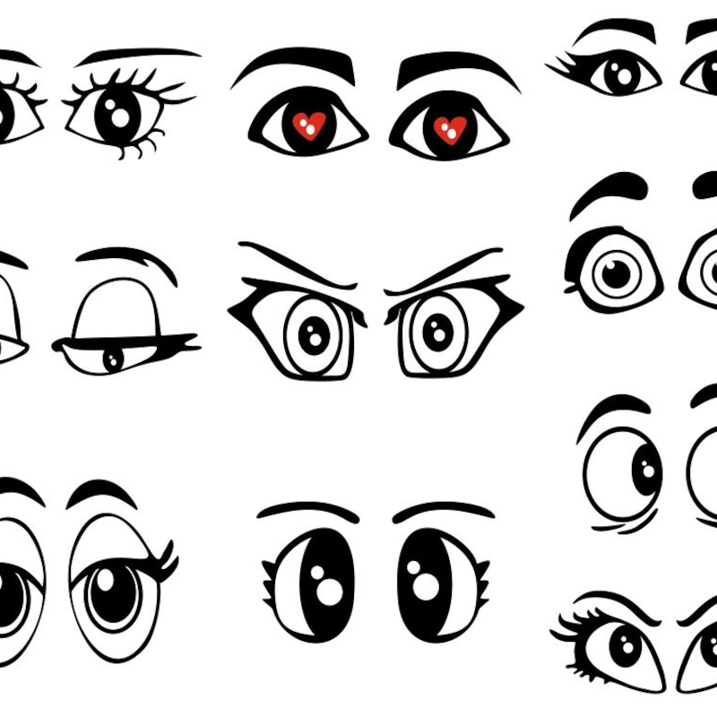 Woman Eyes Svg - Etsy