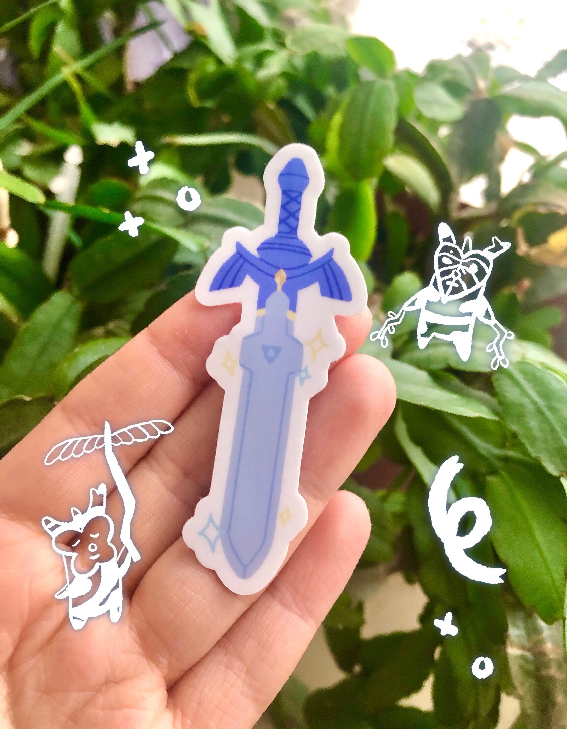 BOTW Master Sword Matte Vinyl Sticker | the Legend of Zelda Breath of ...