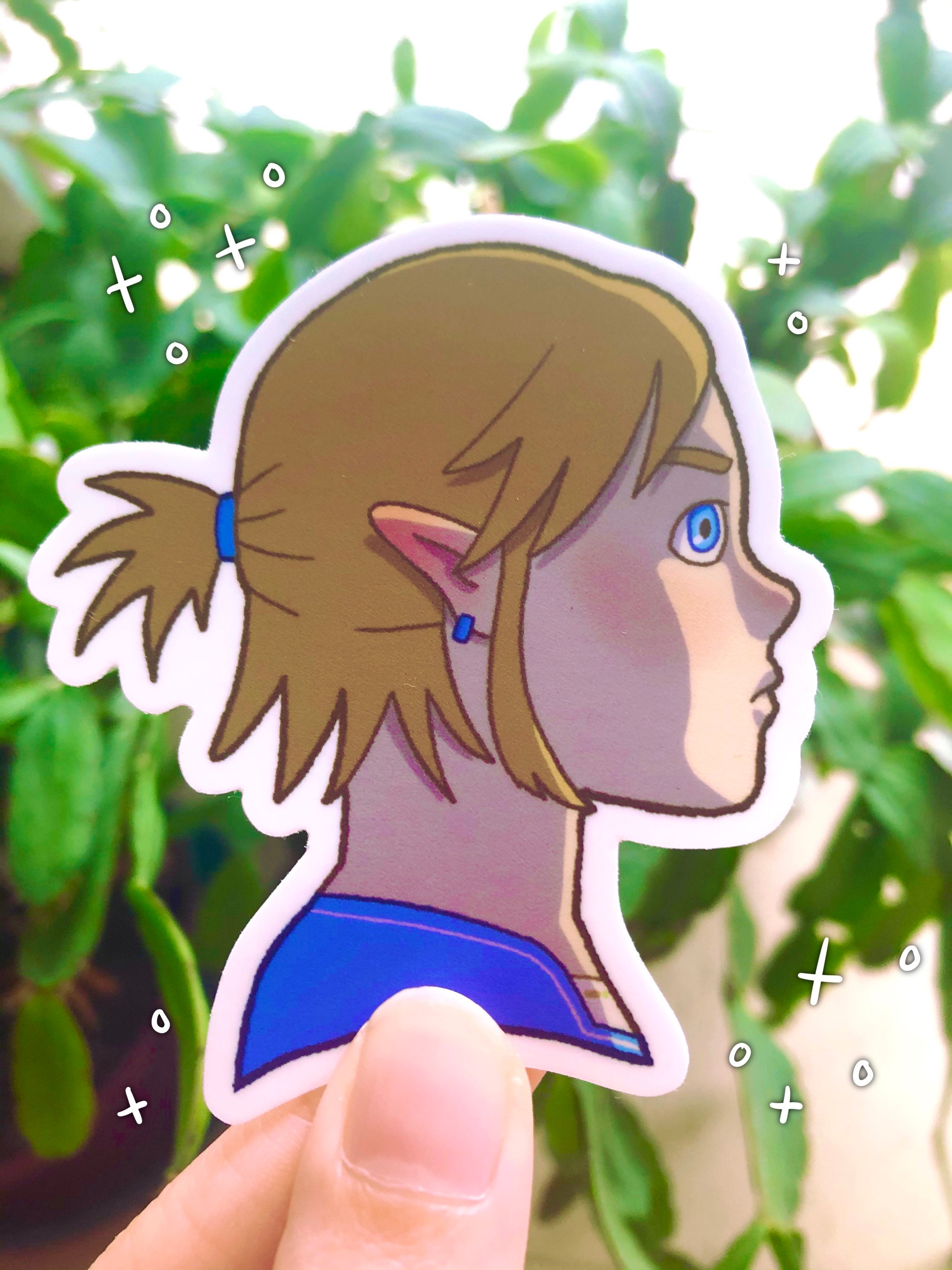 Link and Zelda BOTW Matte Vinyl Stickers | the Legend of Zelda Breath ...