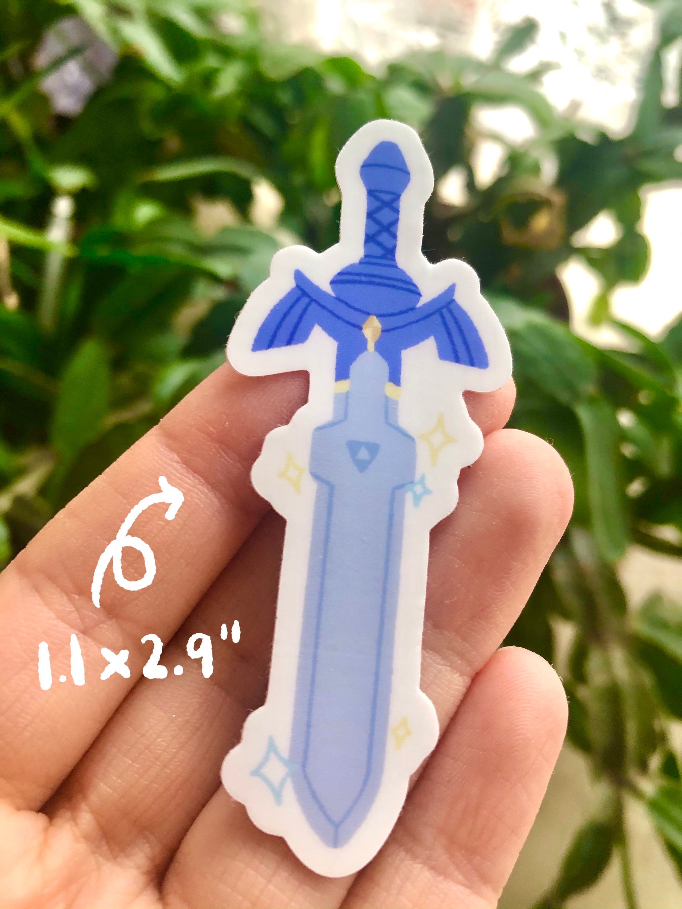 BOTW Master Sword Matte Vinyl Sticker | the Legend of Zelda Breath of ...