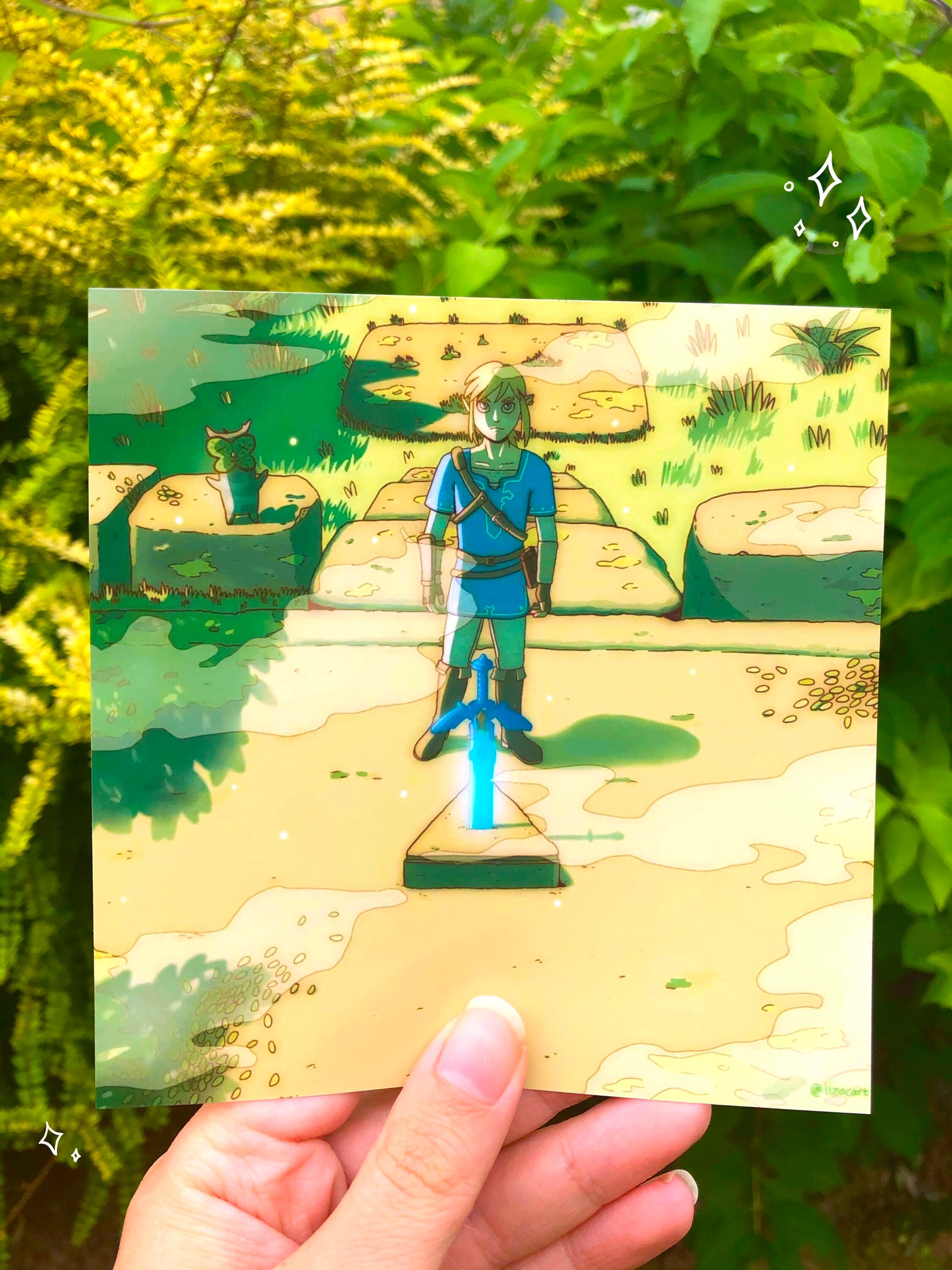 BOTW Link Art Print | the Legend of Zelda Breath of the Wild | Korok ...