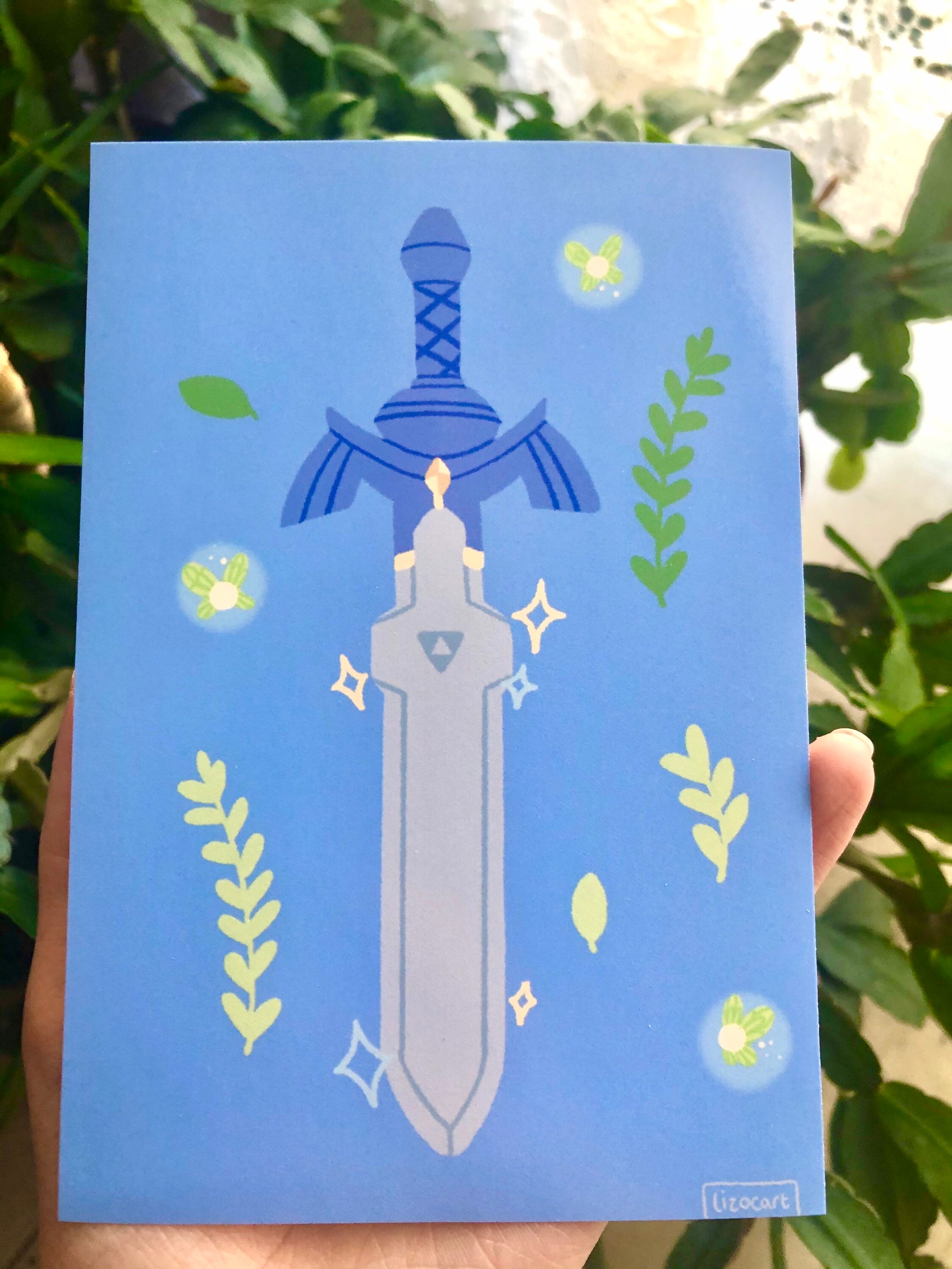 BOTW Master Sword Art Print Cute Kawaii A6 the Legend of - Etsy