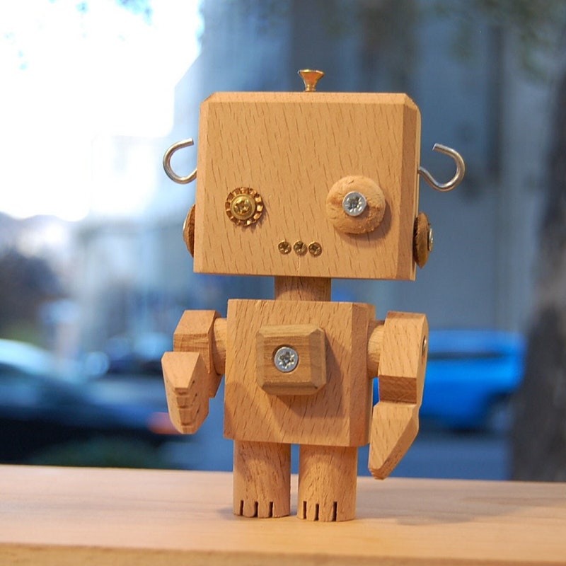 Wood Robot - Etsy