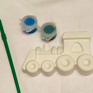 Train Paint Shape Kit, Train Party Bag, Train Party Favour, Choo Choo ...