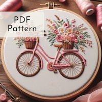 Bike Embroidery - Etsy