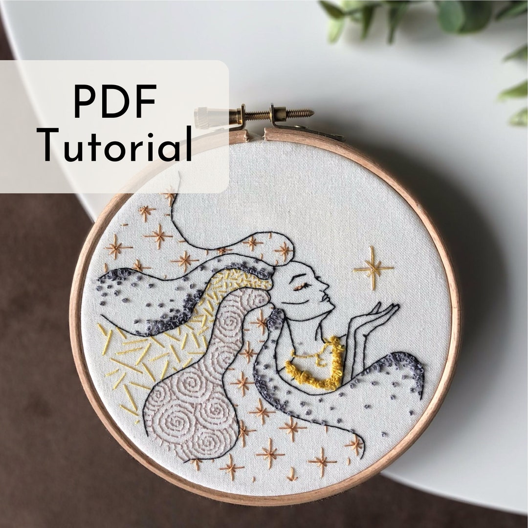 Step-by-step Fairy Mother Embroidery Pattern: Beginner Friendly ...