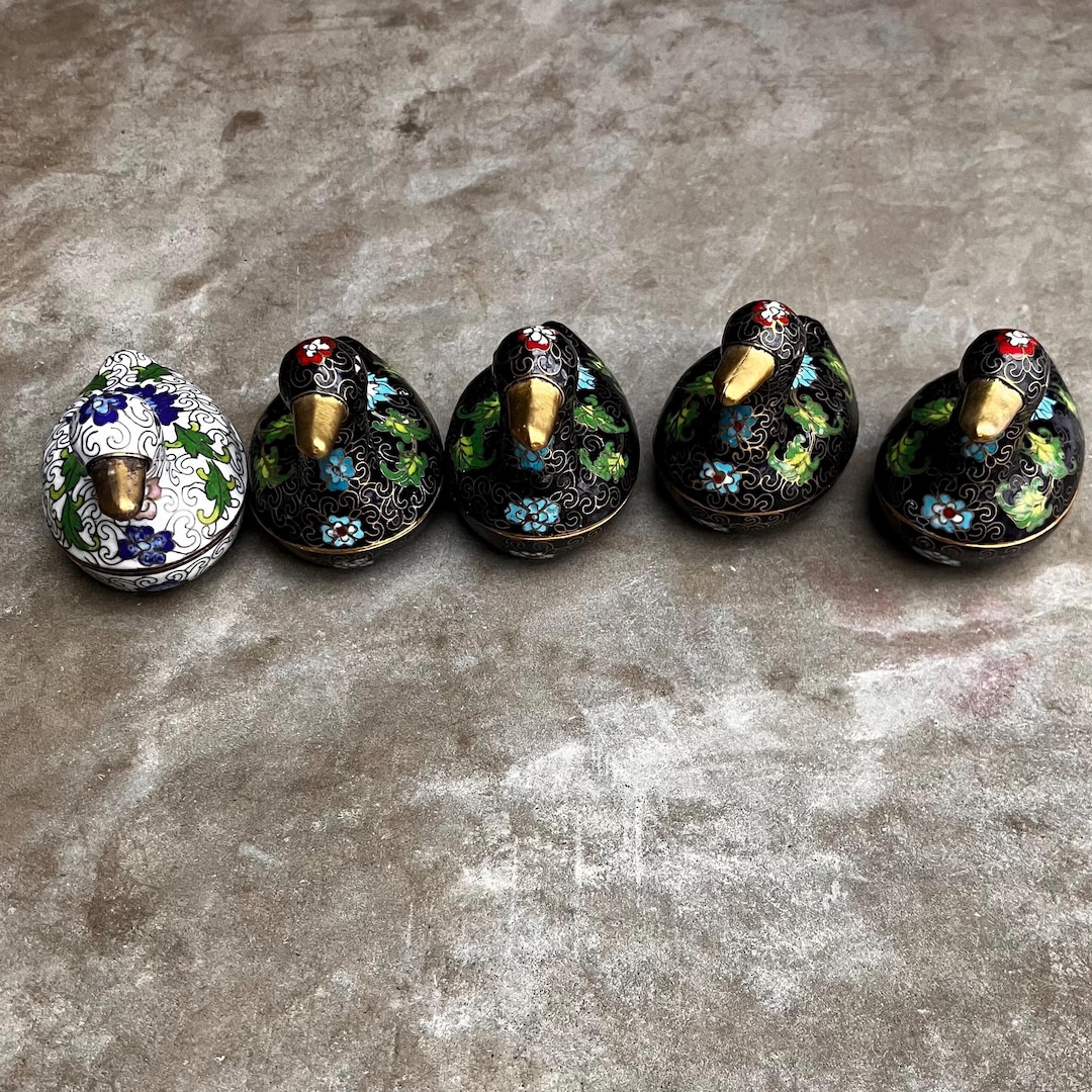 5 X 19th Century Chinese Cloisonne Duck Boxes. Price is per Duck. - Etsy