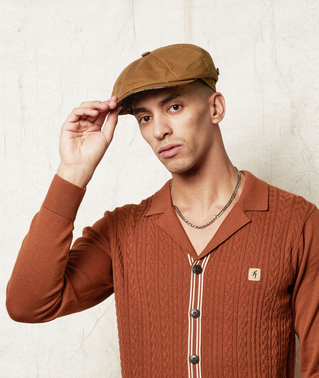 Dasmarca JOSH Italian Waterproof Newsboy Cap - Camel - Etsy