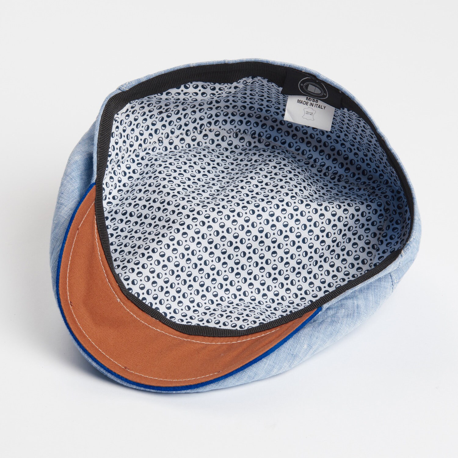 Logan Sky Blue Linen Summer Italian Flat Cap for Men - Etsy