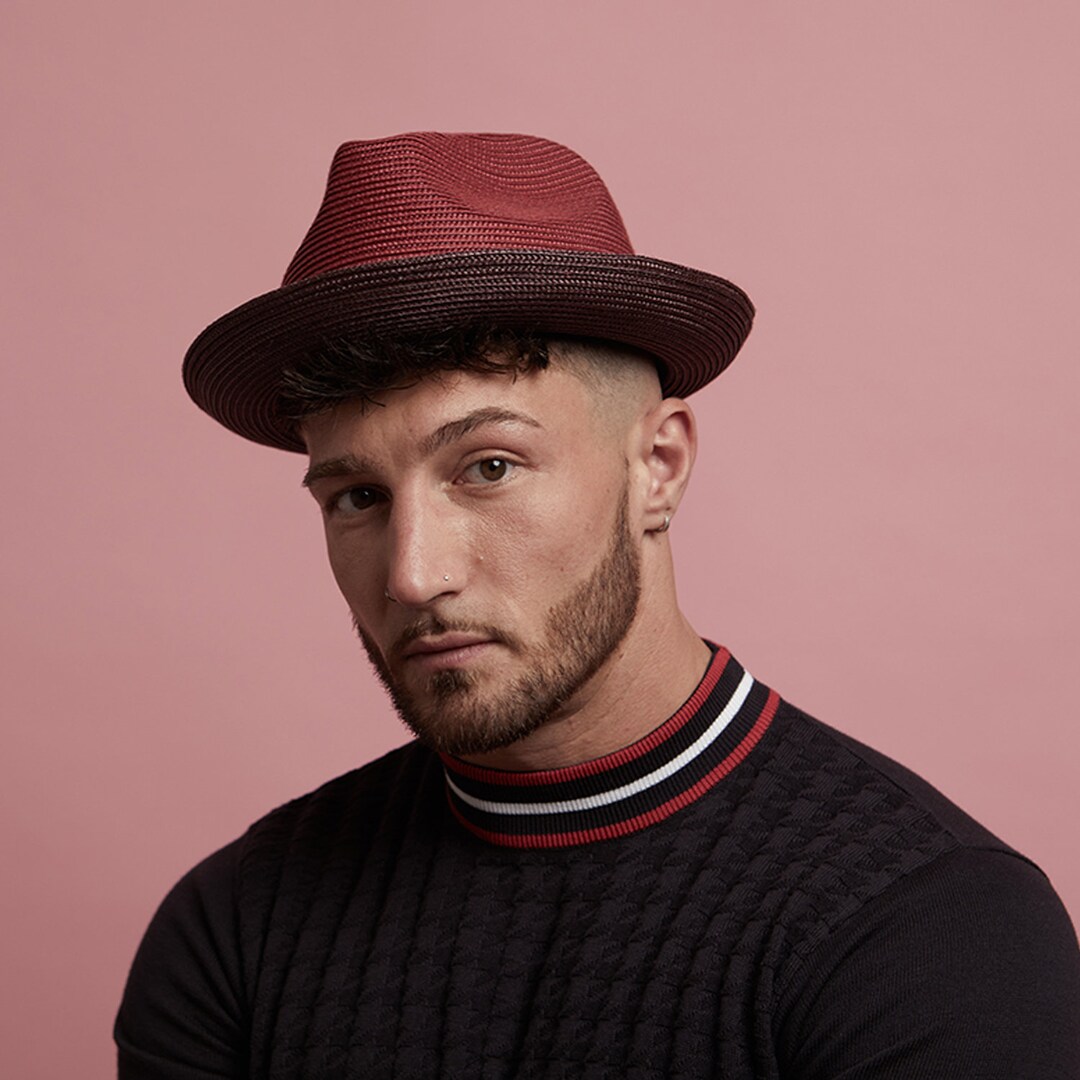 Dasmarca-florence-ruby-red Summer Hat-sombreros Hat-two Tone Hat ...