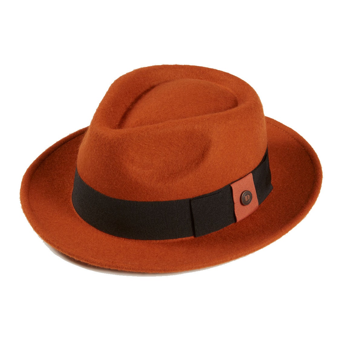 Dasmarca-pablo-rust-felt Hat-fedora Hat-orange Fedora Hat-wide Brim Hat ...