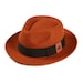 Dasmarca-pablo-rust-felt Hat-fedora Hat-orange Fedora Hat-wide Brim Hat ...