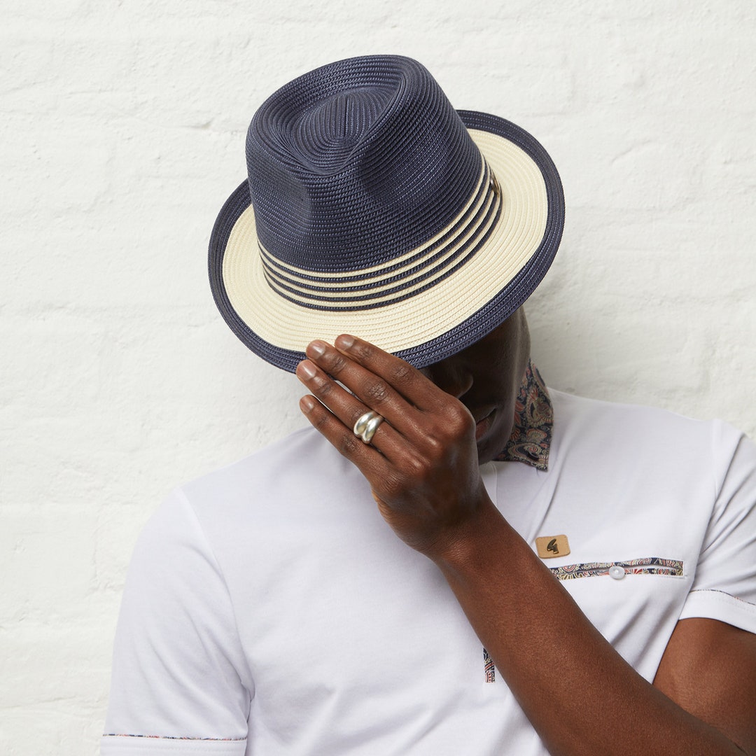 Dasmarca-jordan-navy Blue Hat-blue Trilby-stylish Hat-fashion Hat-too ...