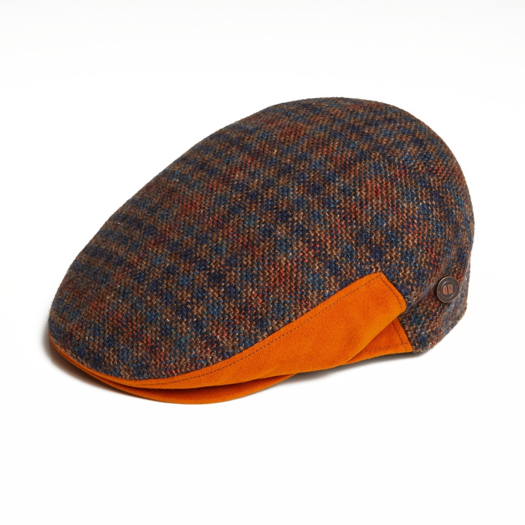 Dasmarca EDGAR Italian Tweed Wool Flat Cap Harvest - Etsy