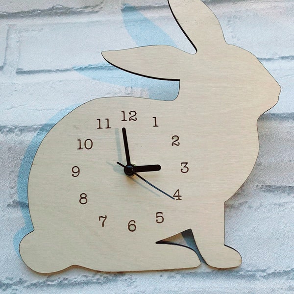Rabbit Clock - Etsy UK