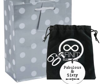 60th Birthday Key Ring - Etsy