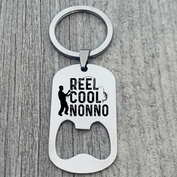 Reel Cool Grandpa Keychain - Etsy