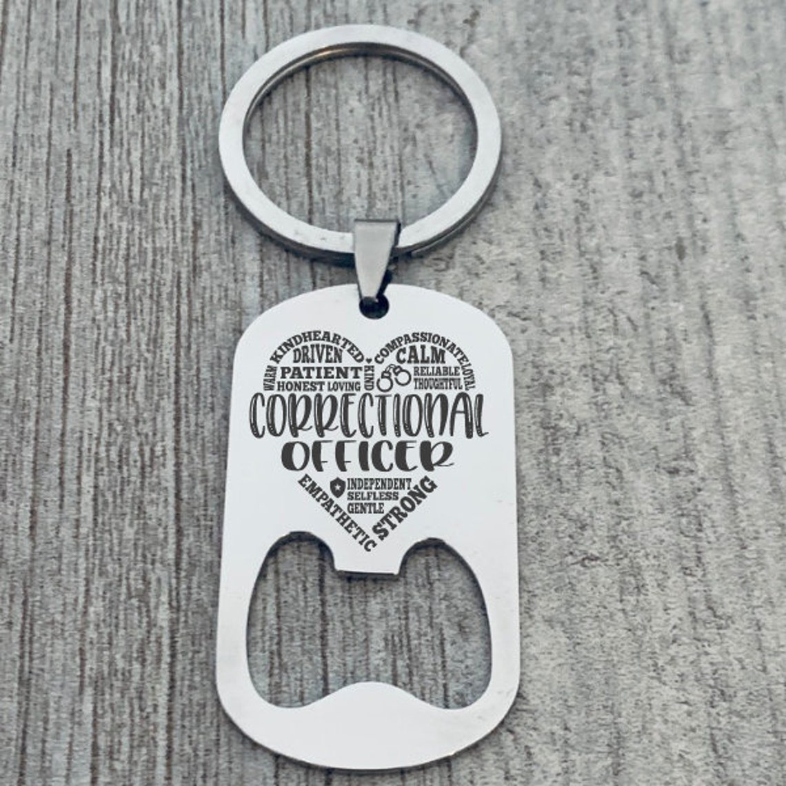 Correctional Officer Keychain Corrections Officer Gift | Etsy