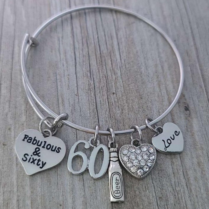 Women's 60th Birthday Bracelet Birthday Gifts for | Etsy