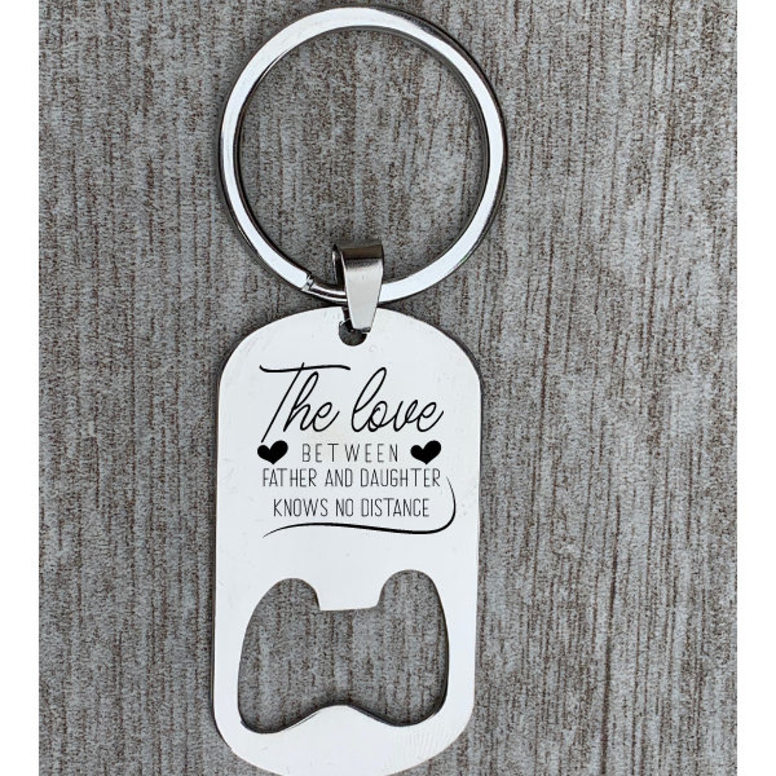 Dad Keychains Love Between Father and Daughter Knows No - Etsy
